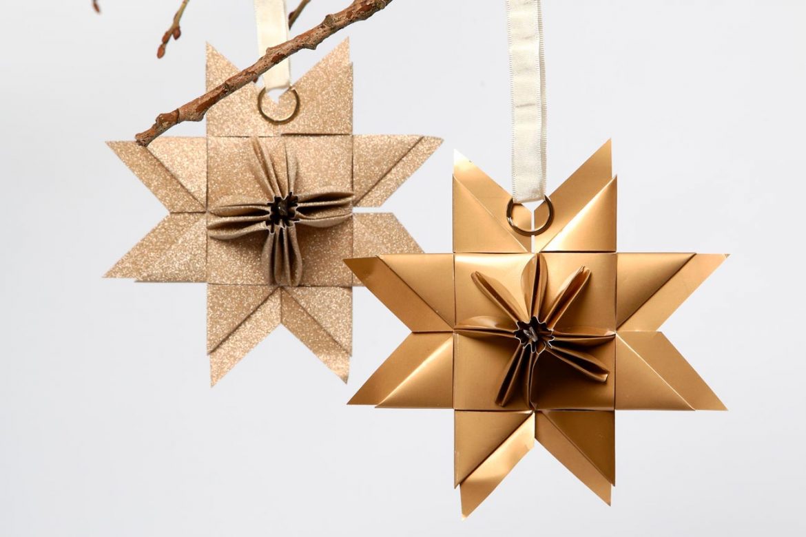 Sådan laver du flettede julestjerner - og 7 andre idéer med stjernestrimler